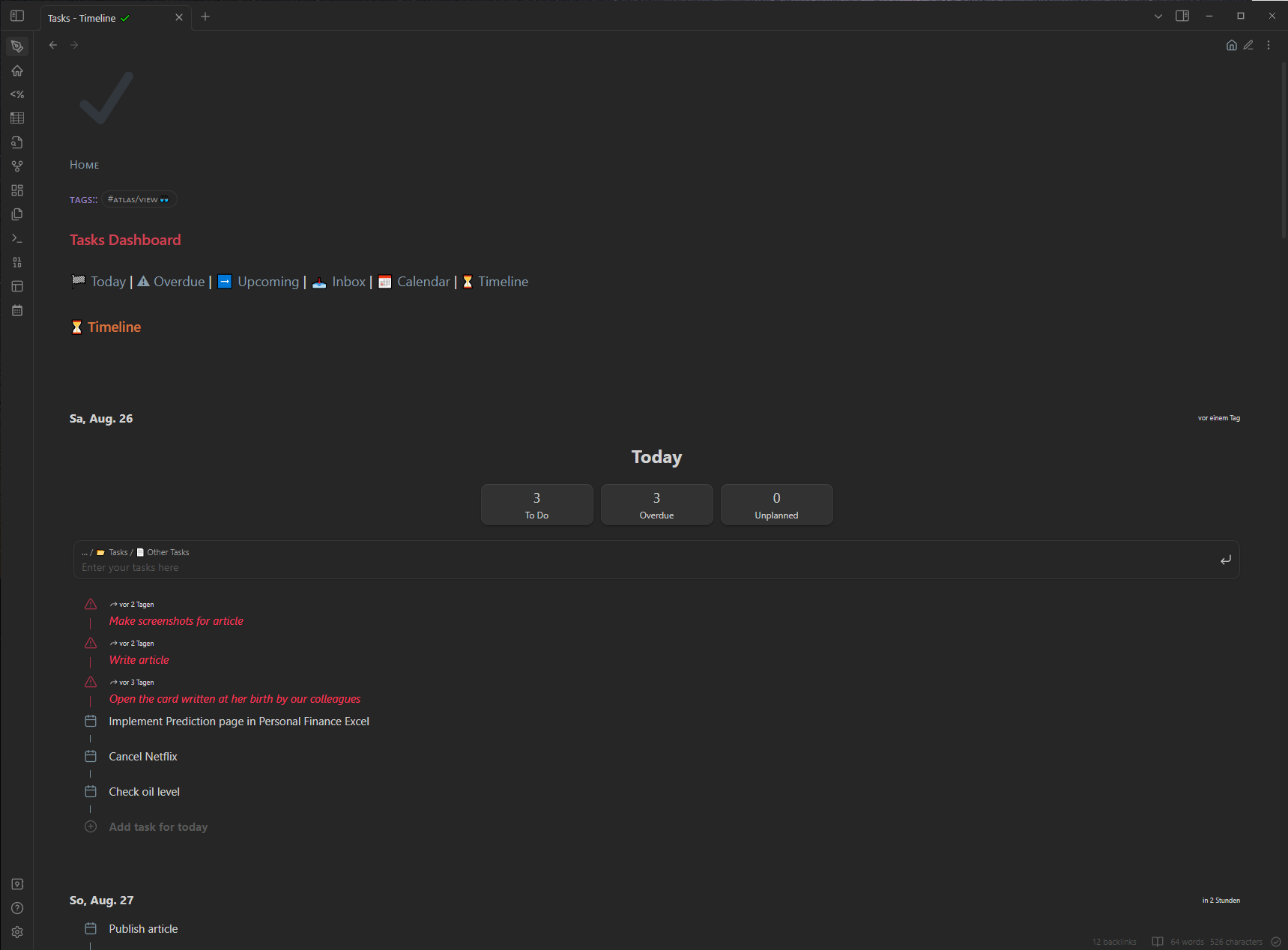 My Life OS in Obsidian: Part 0 - Introduction